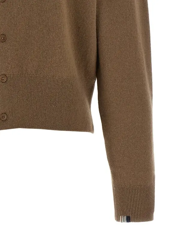 Extreme Cashmere Long-sleeve Cardigan
