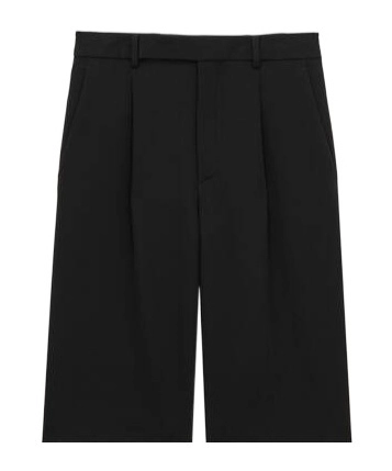 Saint Laurent Grained Wool Bermuda Shorts
