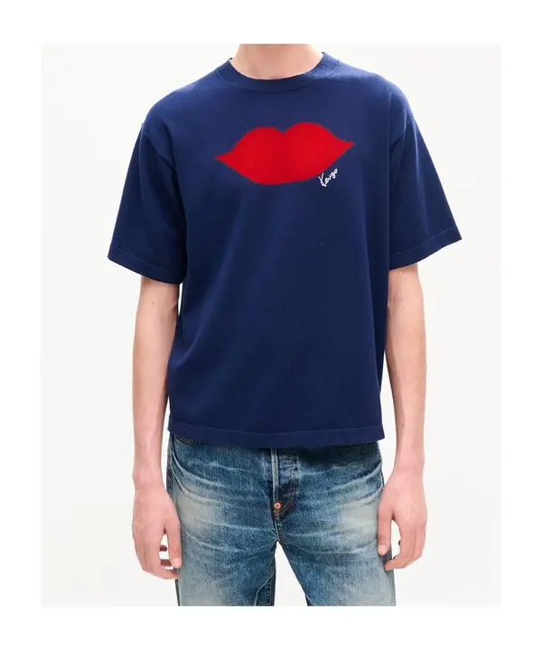 Kenzo Loves' Knitted T-shirt In Wool Cotton