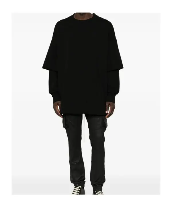 Rick Owens Layered-sleeve Oversized T-shirt