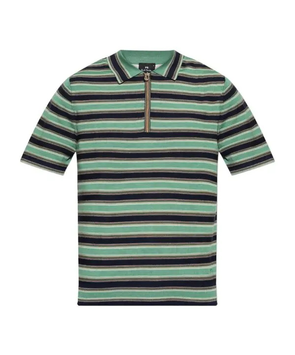 Paul Smith Half-zip Striped Polo Shirt