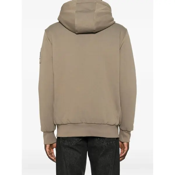 Moose Knuckles Logo-plaque Drawstring Zipped Hoodie - No