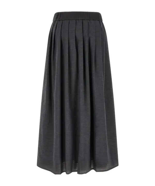 Peserico Pleated Midi Skirt