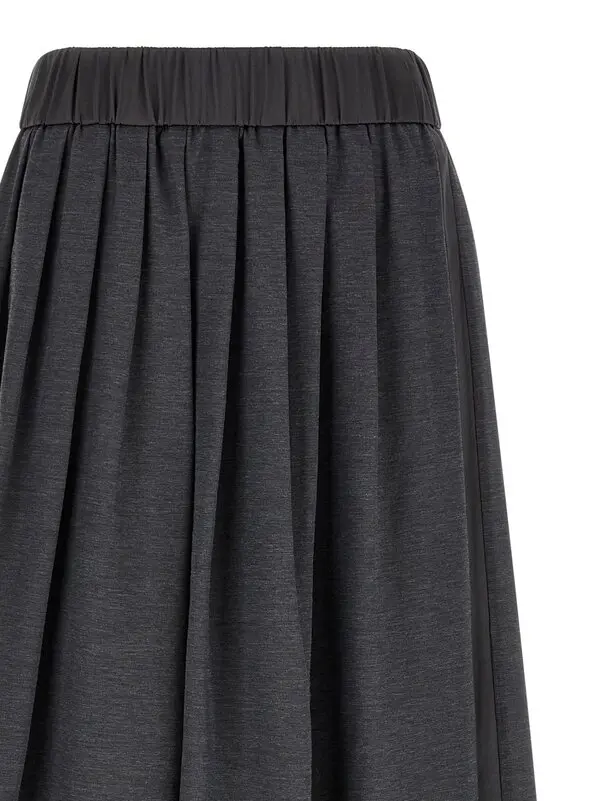 Peserico Pleated Midi Skirt