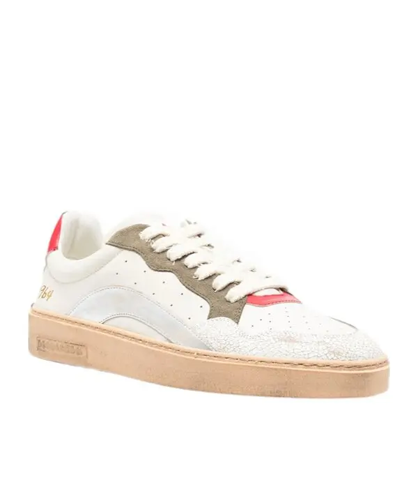 Dsquared2 Cracked-effect Panelled Sneakers