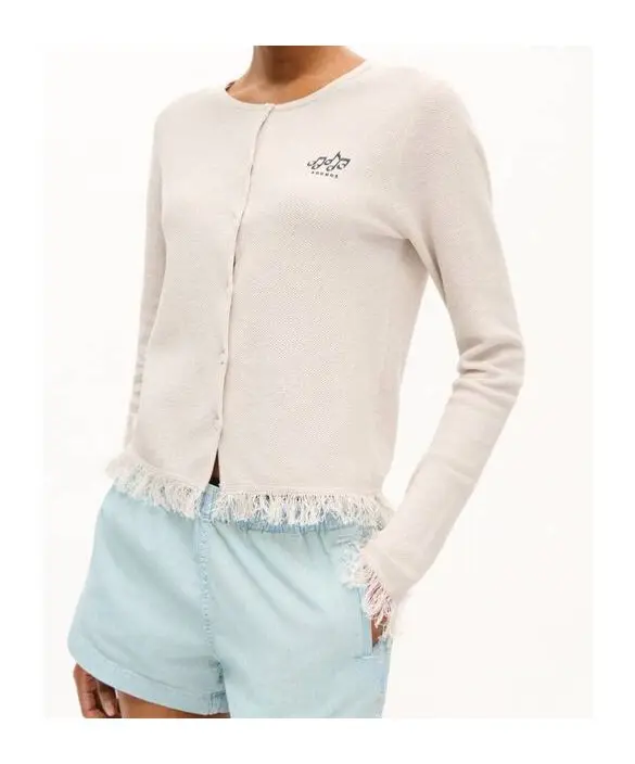 Kenzo Sounds' Embroidered Cardigan In Cotton Linen