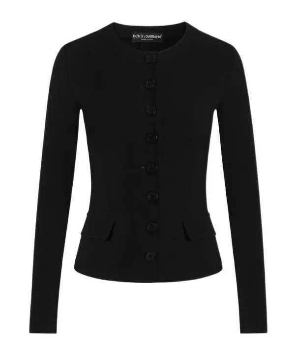 Dolce & Gabbana Crew Neck Long-sleeved Casual Jacket