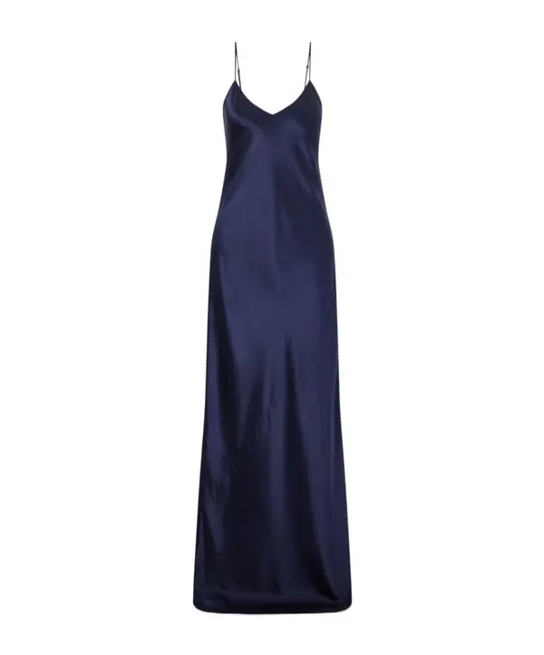 NILI LOTAN V-neck Thin Strap Maxi Dress - No