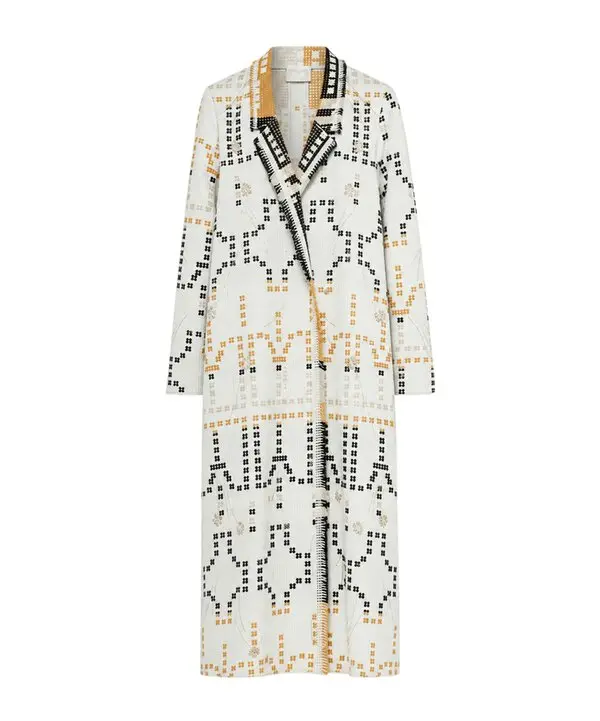 FORTE_FORTE Samarcanda Embroidered Jacquard Long Coat