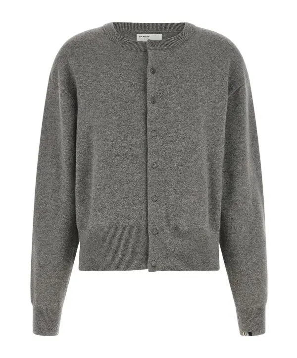 Extreme Cashmere Long-sleeve Button-front Cardigan - Gray