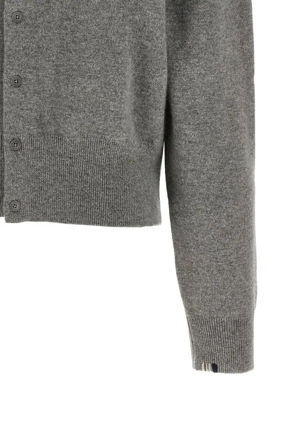 Extreme Cashmere Long-sleeve Button-front Cardigan - Gray