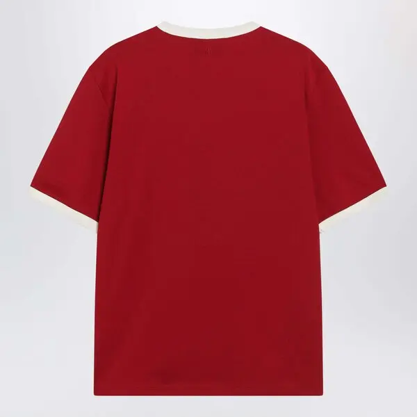 AMI Paris De Coeur Logo Embroidered Crewneck T-shirt