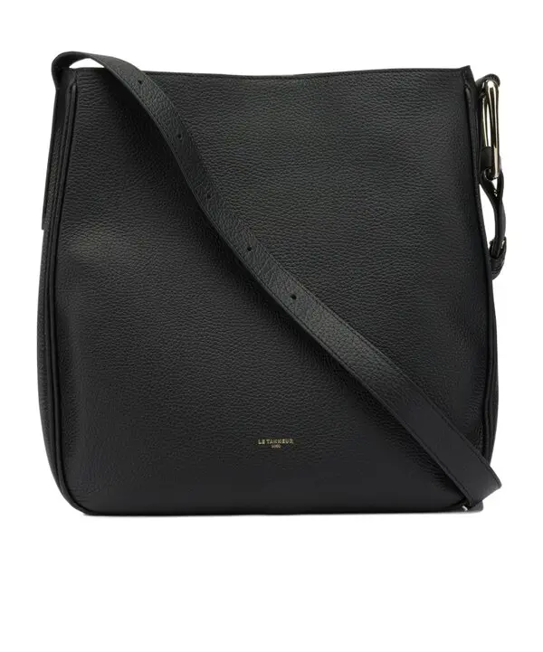 LE TANNEUR Structured Crossbody Bag - Black