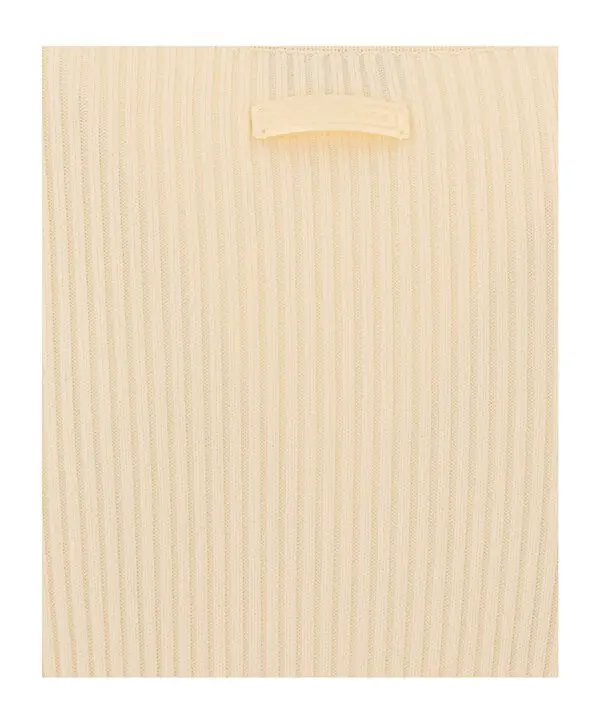 Elisabetta Franchi Knit Turtleneck Top With 3d Details