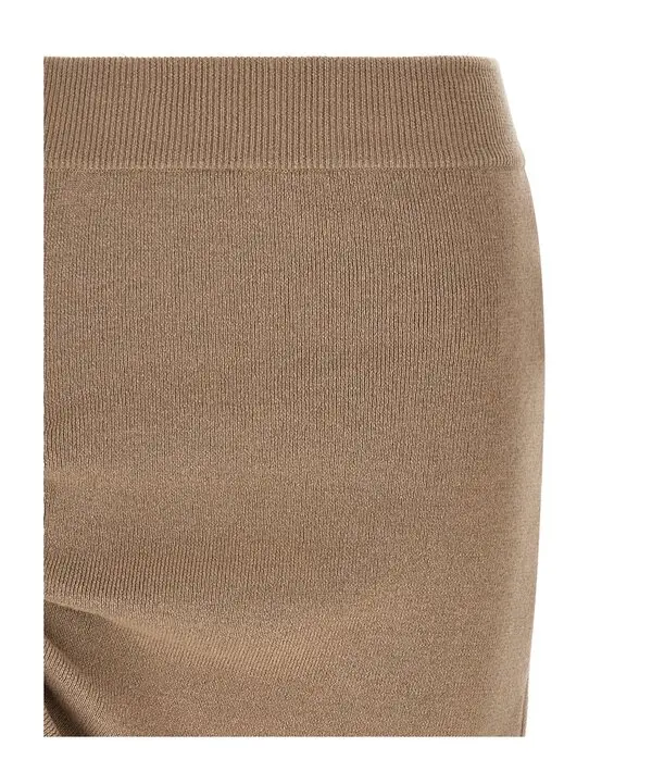 Giuseppe Di Morabito Ruched Embellished Ribbed Skirt