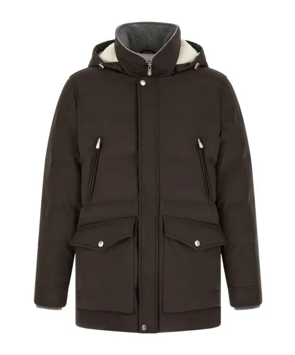 Brunello Cucinelli Quilted Hooded Parka