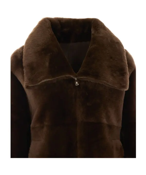 BLANCHA Fur Zip-front Jacket