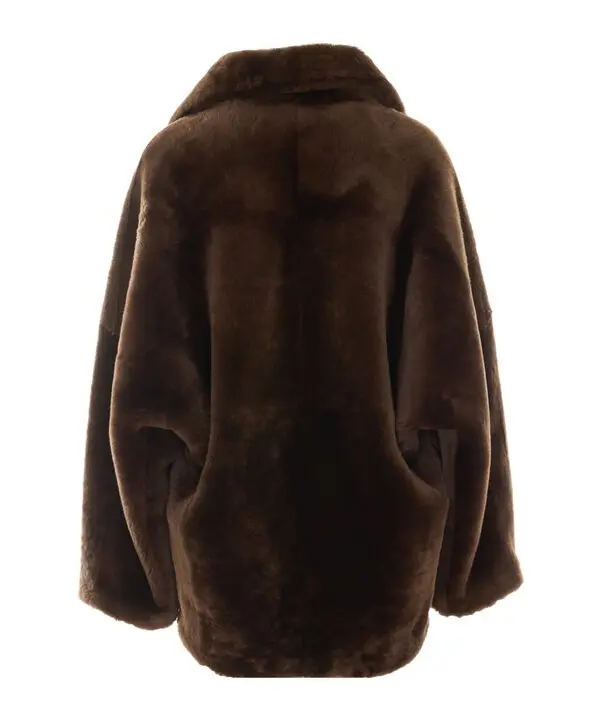 BLANCHA Zip-up Shearling Jacket