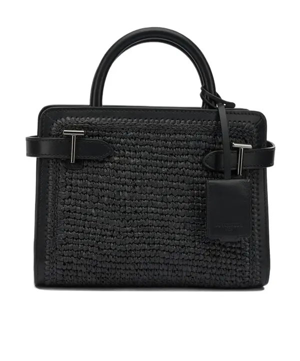 LE TANNEUR Woven Panel Tote Bag