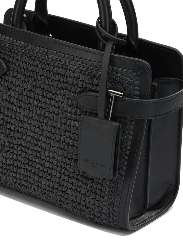 LE TANNEUR Woven Panel Tote Bag