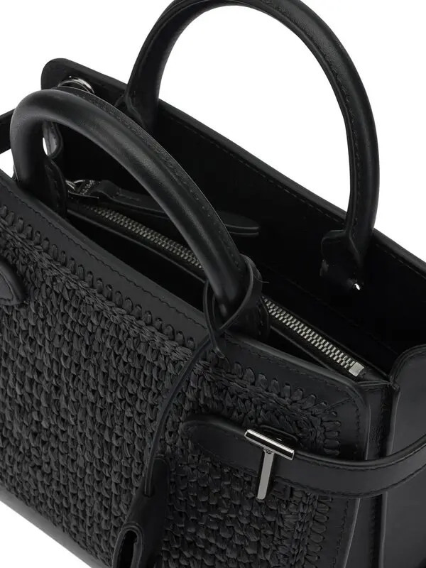 LE TANNEUR Woven Panel Tote Bag