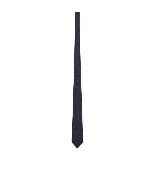 Saint Laurent Pointed Tie - Black