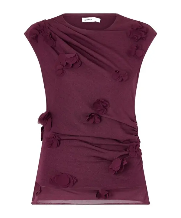 Simkhai Sleeveless Floral Top