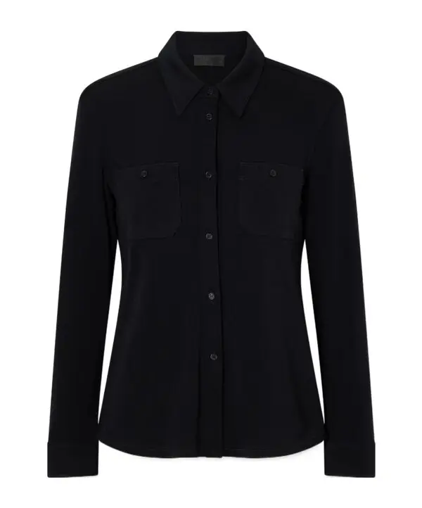 NILI LOTAN Slim Fit Long Sleeve Shirt