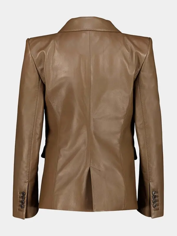 TOM FORD Guanteria-leather Single-breasted Jacket