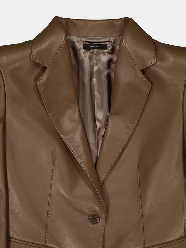 TOM FORD Guanteria-leather Single-breasted Jacket