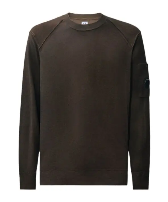 C.P. COMPANY Merino Wool Re-colour Lens Crewneck Sweater