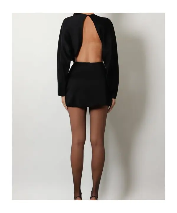 Saint Laurent Long Sleeve Dress