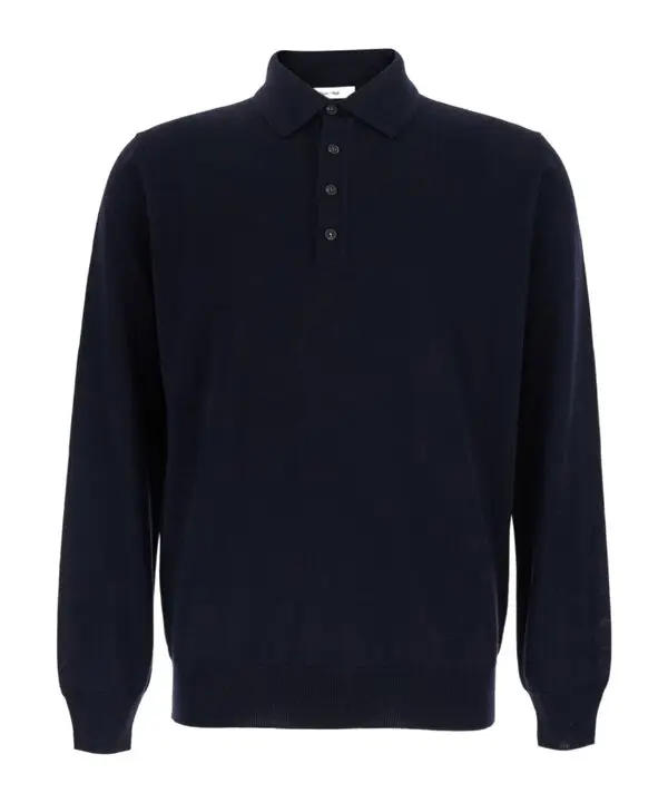 KANGRA Long-sleeve Polo-collar Sweater