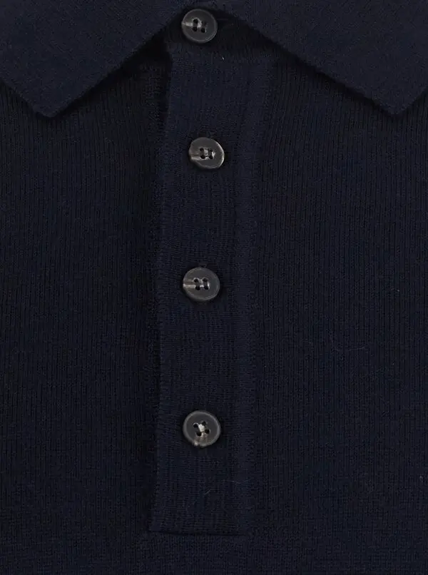 KANGRA Long-sleeve Polo-collar Sweater