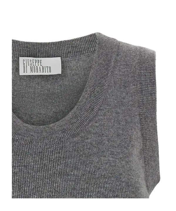 Giuseppe Di Morabito Crystal-embellished Draped Top