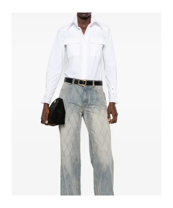 Elisabetta Franchi Logo-button Flap-pocket Shirt