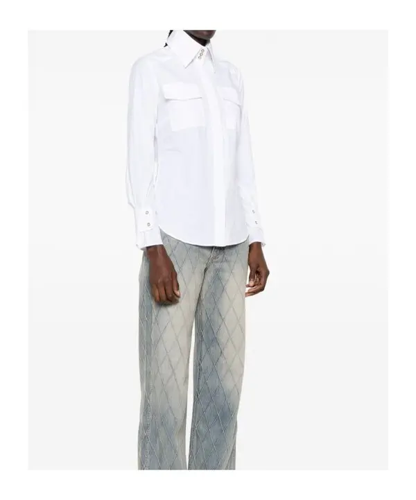 Elisabetta Franchi Logo-button Flap-pocket Shirt