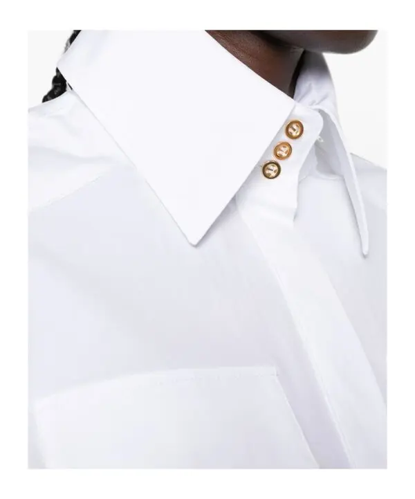 Elisabetta Franchi Logo-button Flap-pocket Shirt