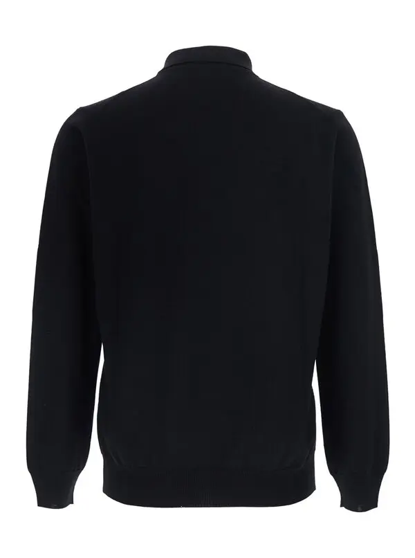 KANGRA Long-sleeve Polo-collar Sweater