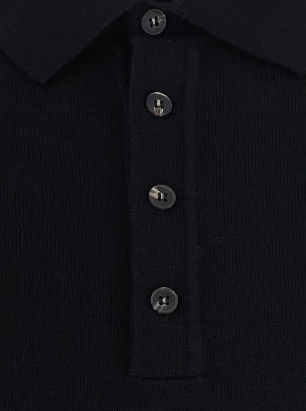 KANGRA Long-sleeve Polo-collar Sweater