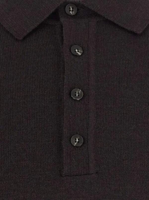 KANGRA Long-sleeve Polo-collar Sweater