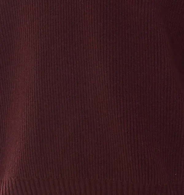 Saint Laurent Rib-knit Wool Half-zip Sweater With Stand Collar - Bordeaux