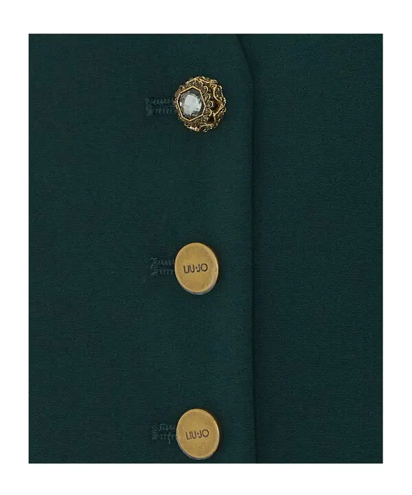 Liu Jo Buttoned V-neck Sleeveless Blazer