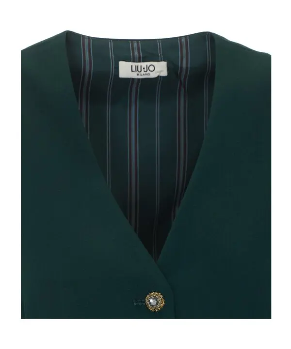 Liu Jo Buttoned V-neck Sleeveless Blazer
