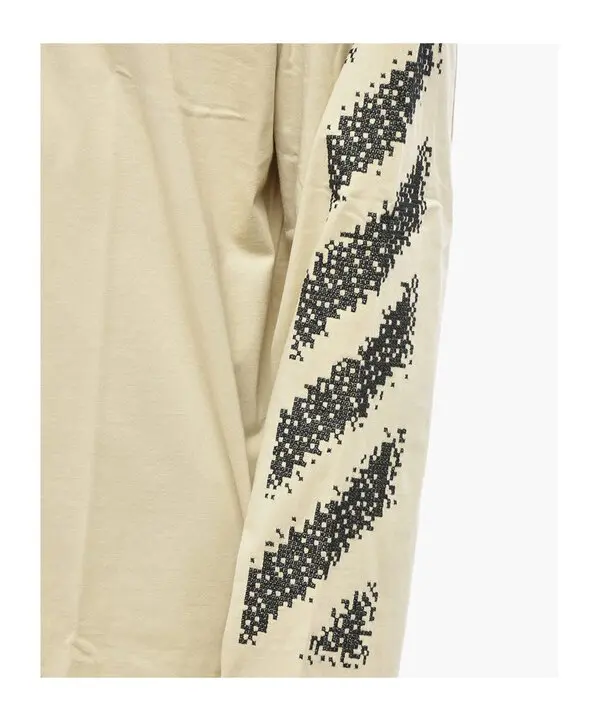 Off-White Logo-embroidered Long-sleeved T-shirt
