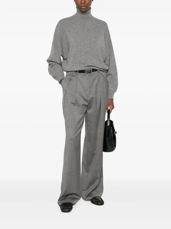 Brunello Cucinelli Roll Neck Sweater - Gray