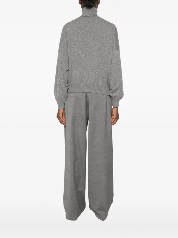 Brunello Cucinelli Roll Neck Sweater - Gray