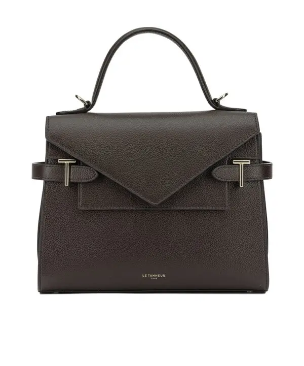 LE TANNEUR Structured Top Handle Shoulder Bag