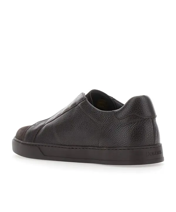 DOUCAL'S Spencer Slip-on Round Toe Sneakers - Brown