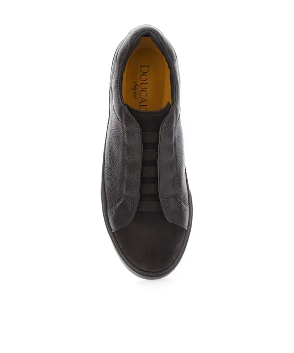 DOUCAL'S Spencer Slip-on Round Toe Sneakers - Brown